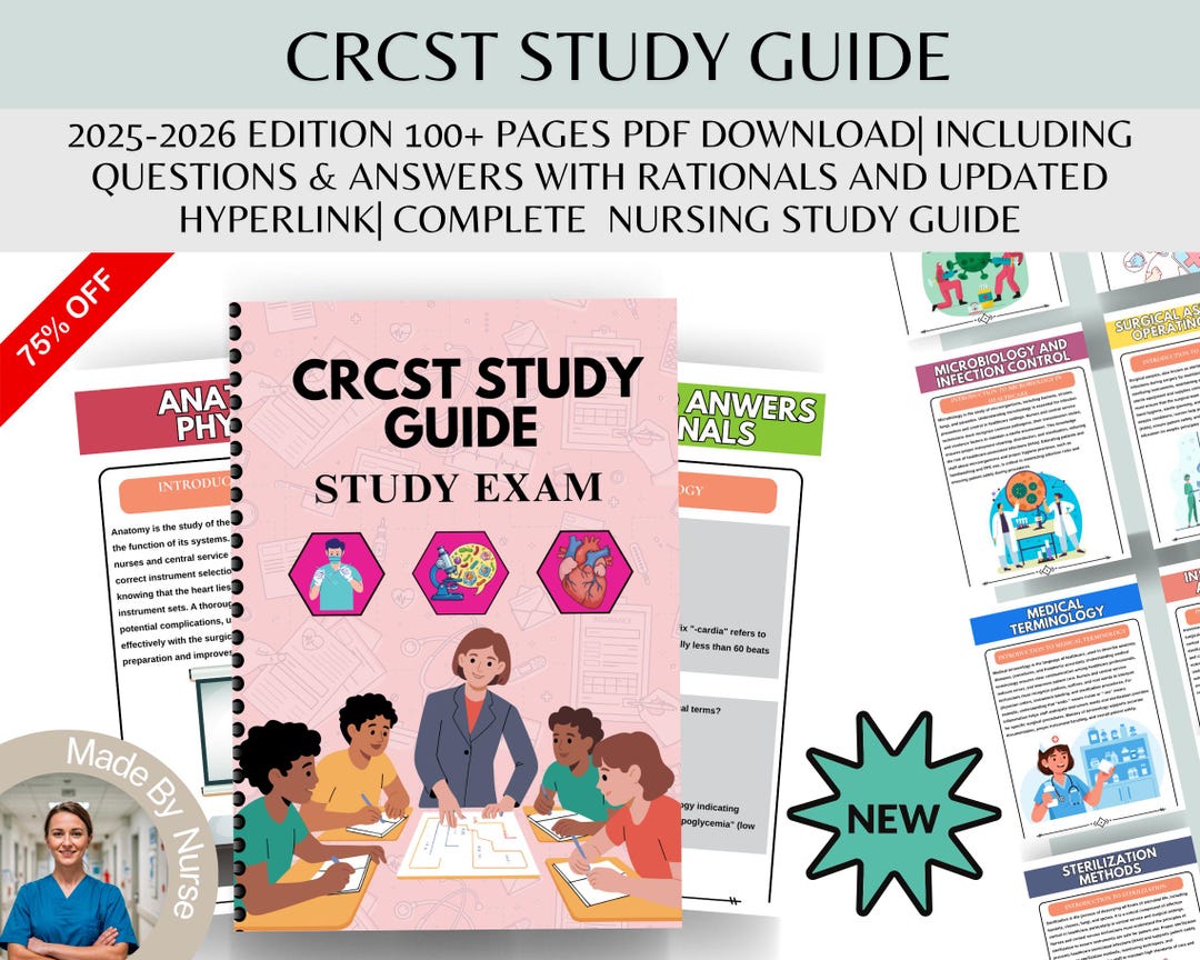 CRCST Study Guide 9th Edition, Sterile Processing Technician (PDF ...