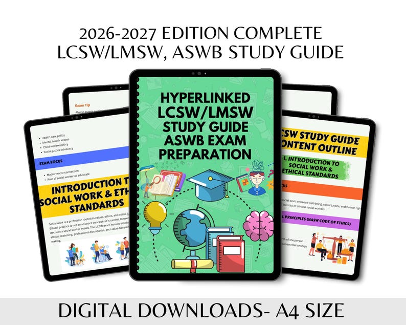 Pack de préparation à l'examen LCSW LMSW : notes d'étude ASWB ...