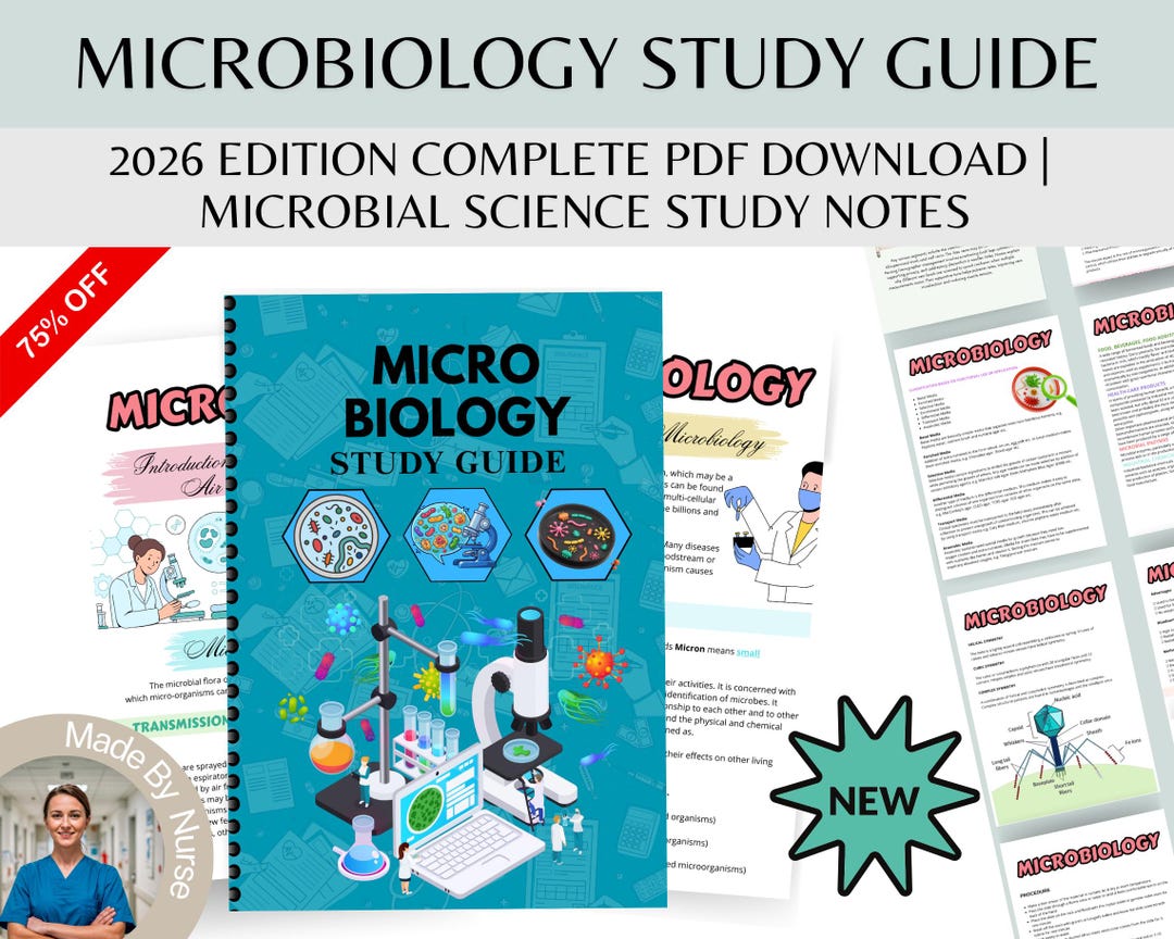 Microbiology Study Notes: Medical Student Masterclass (PDF). - Etsy