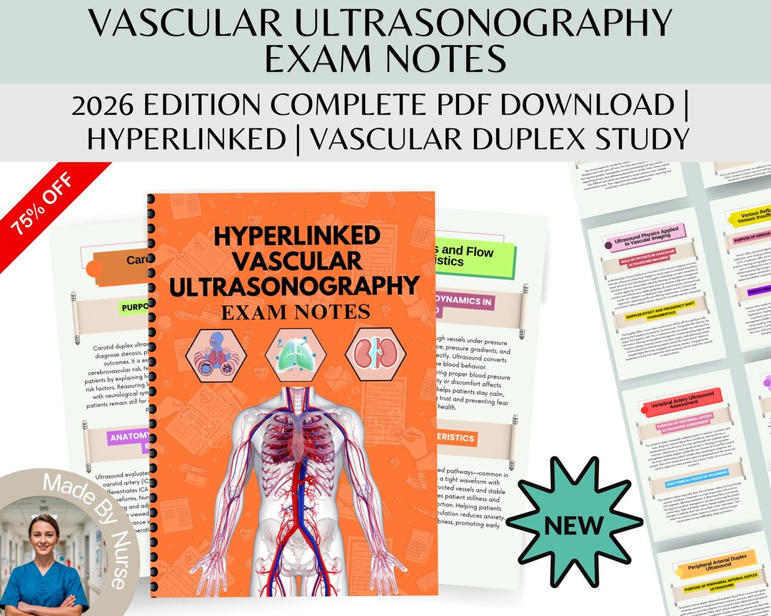 Vascular Ultrasound RVT Exam Study Guide: Sonographer Review (2026 ...