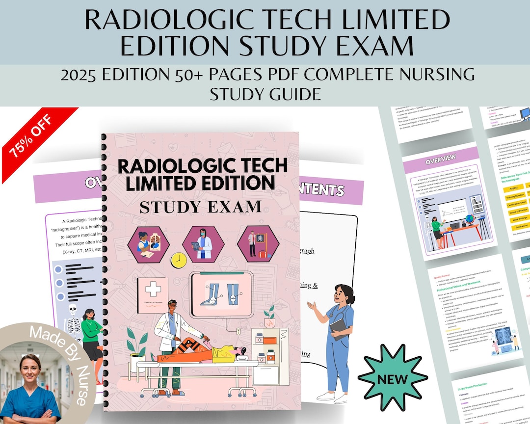 Radiologic Tech Limited Exam Study Guide (PDF) - Etsy