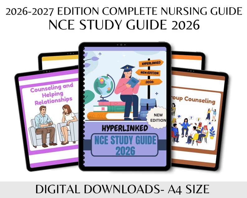 NCE Study Guide 2026 – Complete Review for Success - Etsy UK