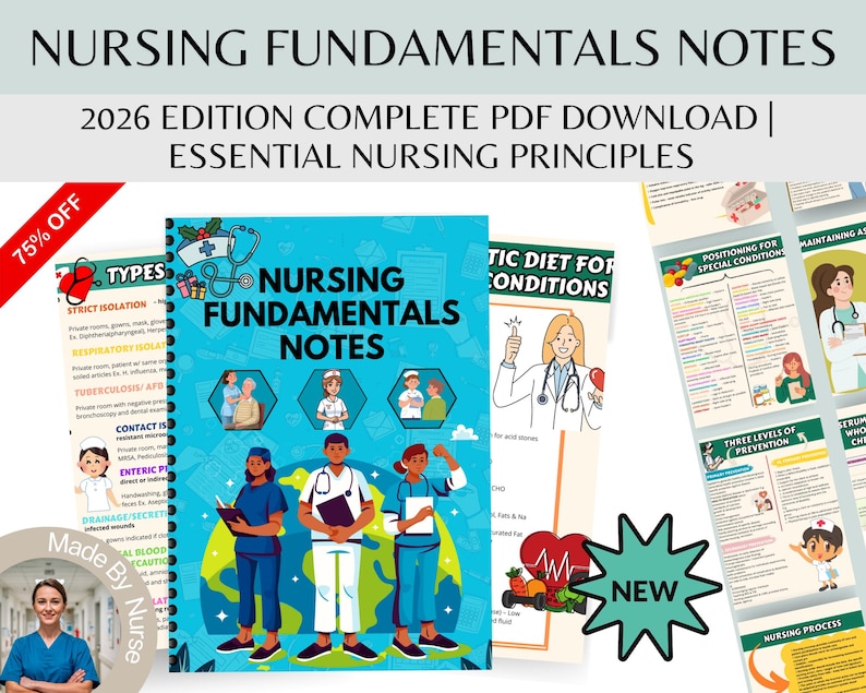 Nursing Fundamentals Notes: Study Guide (digital Download) 2026 Edition ...