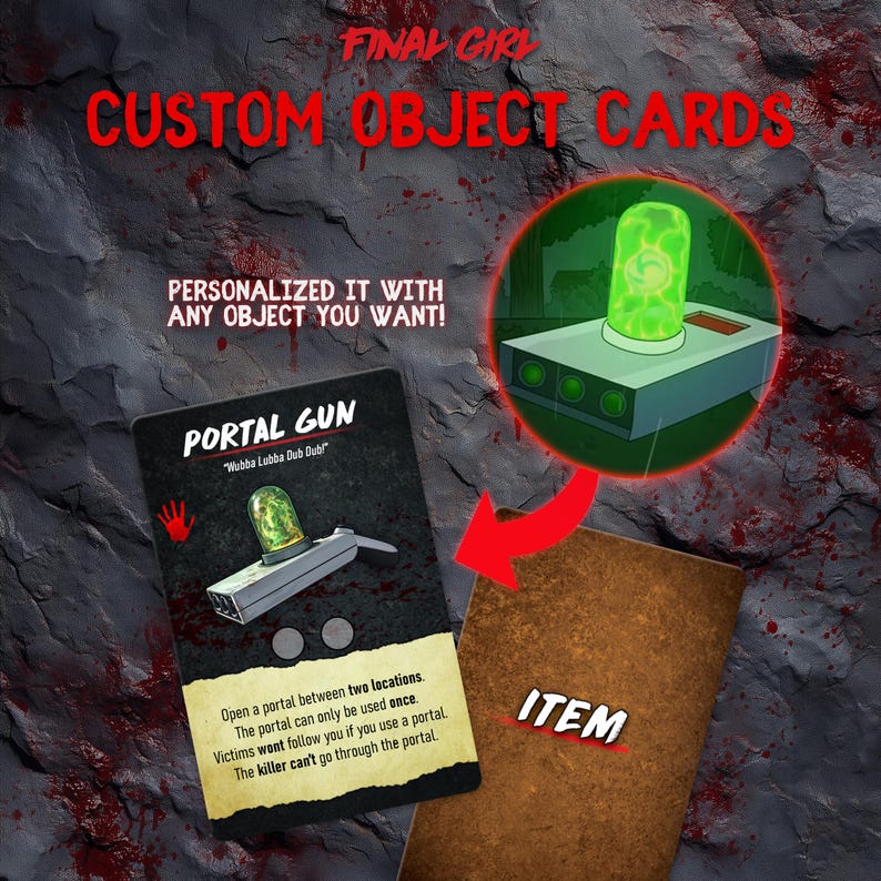 Final girl Custom Object Cards for Board Game - Etsy