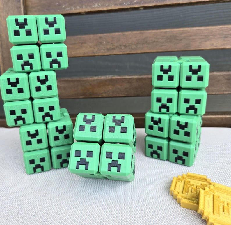 Minecraft Infinity Cube Fidget Toy – Creeper Infinity Cube | Birthday ...