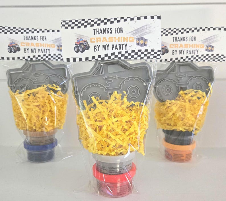 Monster Truck Party Favor | Monster Jam Birthday Favor | Non Candy Kids ...