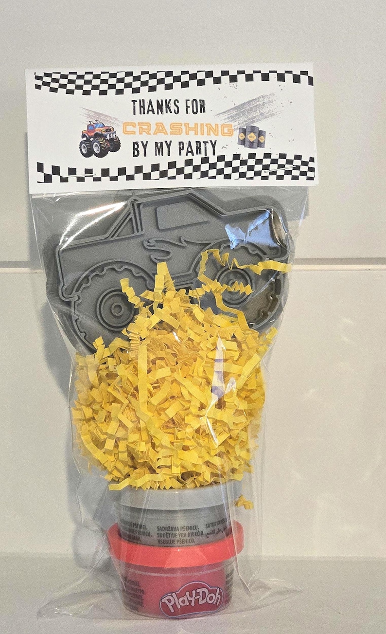 Monster Truck Party Favor | Monster Jam Birthday Favor | Non Candy Kids ...