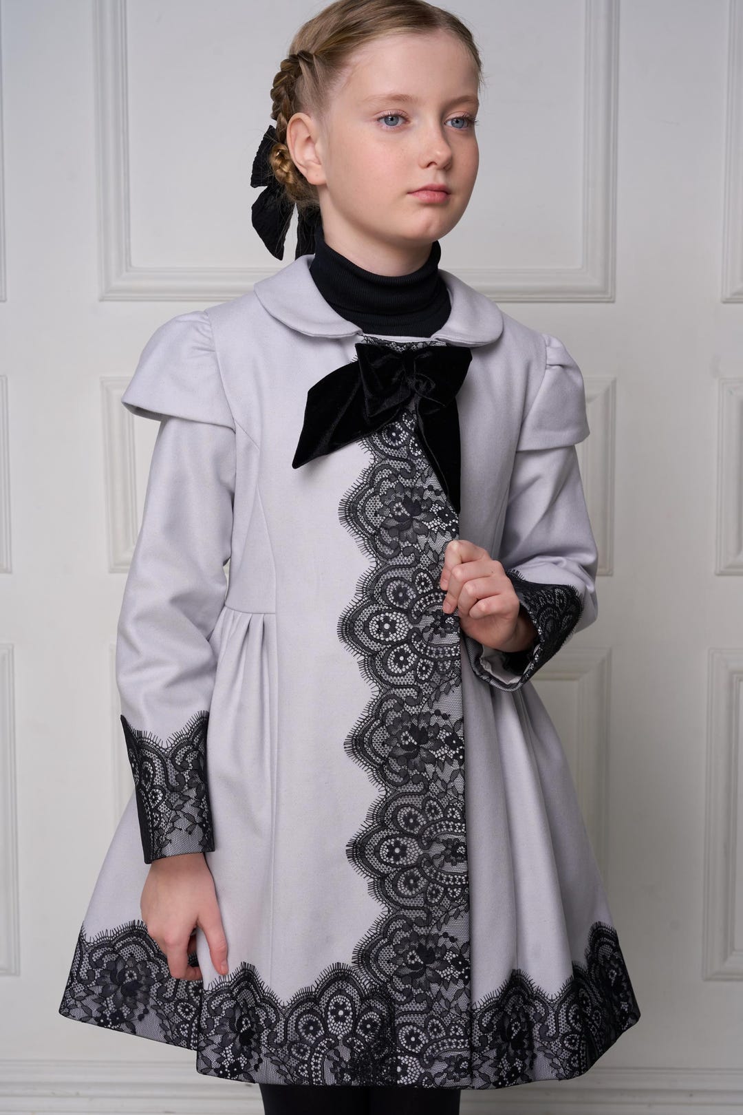 Vintage Preppy Kids Clothes / 60s Fashion Toddler Girl Wool Coat With ...