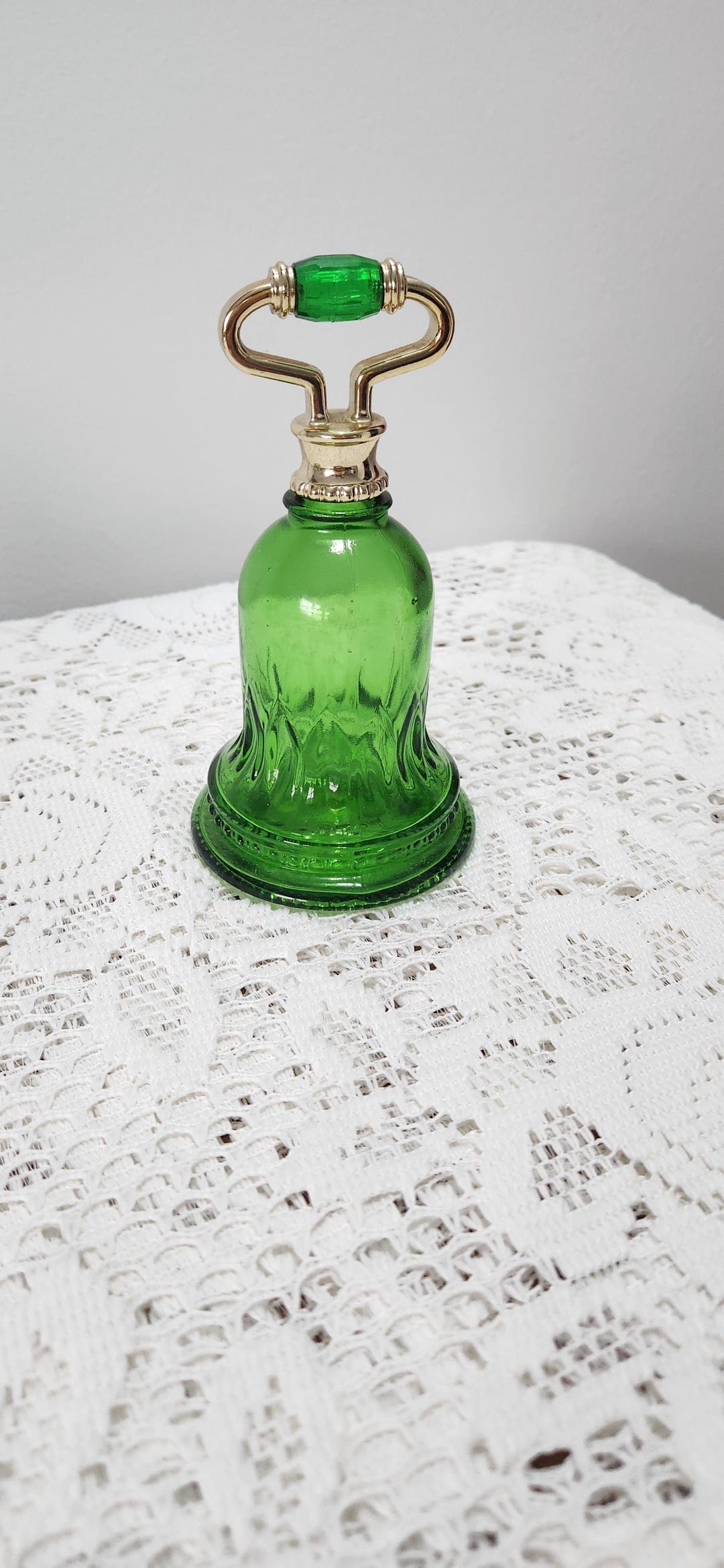 Vintage Avon Emerald Green Bell From 1978 - Etsy