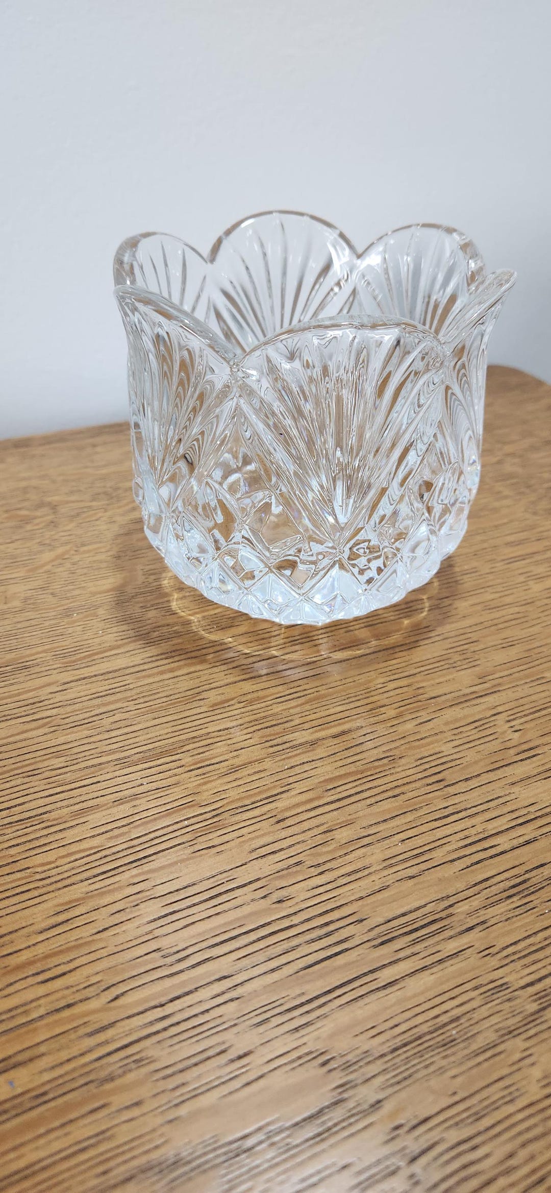 Vintage Shannon Cut Lead Crystal Tulip Shaped Candy or Votive Dish - Etsy