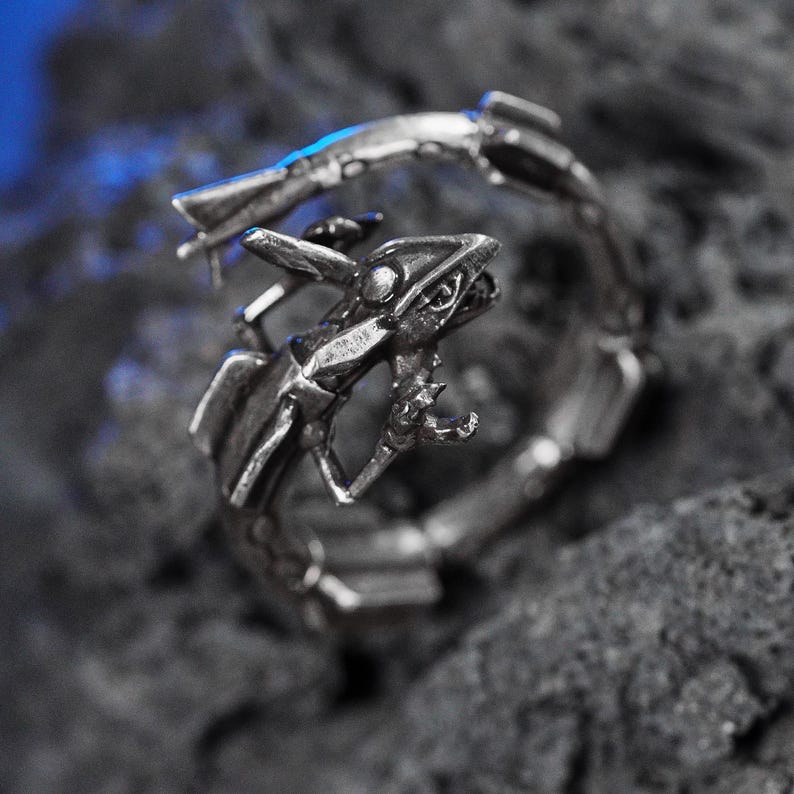 Fanmade Ray.qua.za Ring – Handmade 950 Silver Legendary Sky Serpent ...