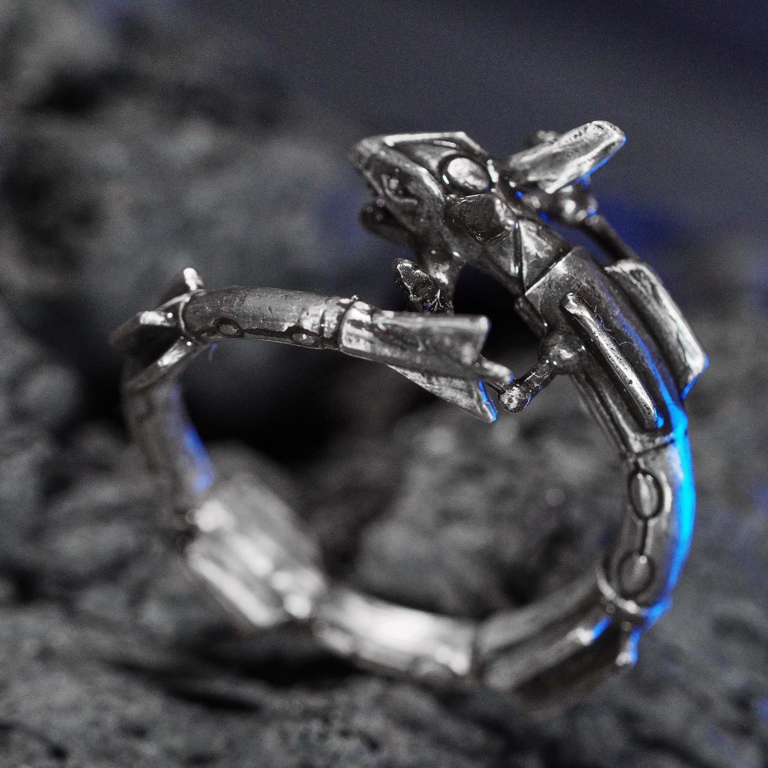 Fanmade Ray.qua.za Ring – Handmade 950 Silver Legendary Sky Serpent ...