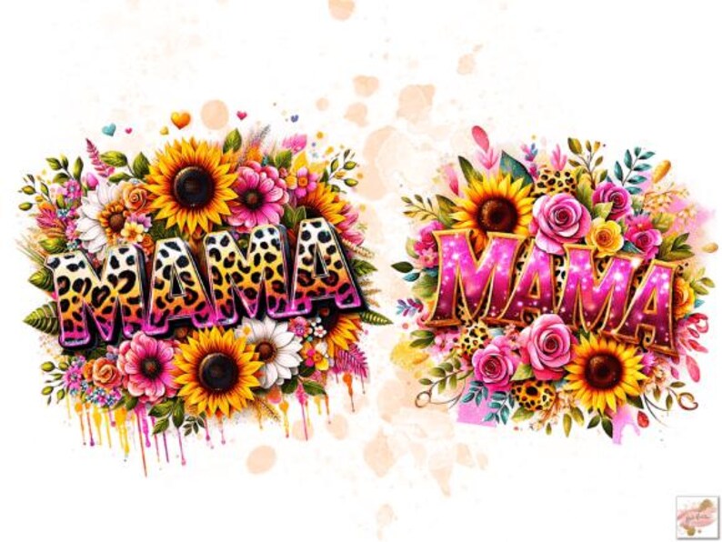 Floral Mama, Boho Retro Mom Shirt Mockup, Mother's Day T-shirt ...