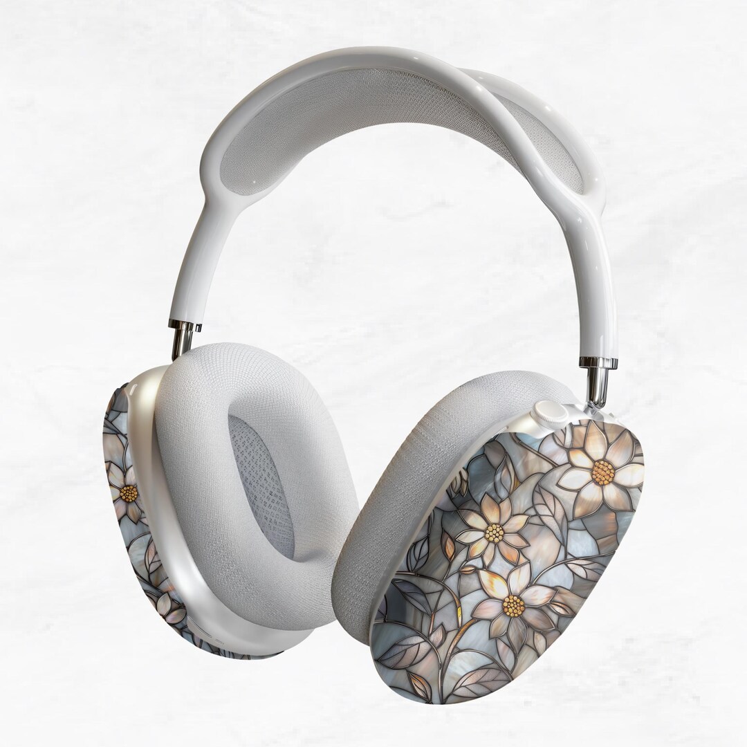 AirPod Max Cases, Floral Stained Glass Design, Luminous Flower, Soft ...