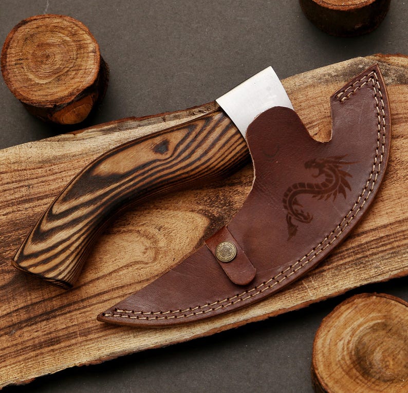 Forged Viking Pizza Cutter | Custom Bearded Axe Style, Pizza Hatchet ...