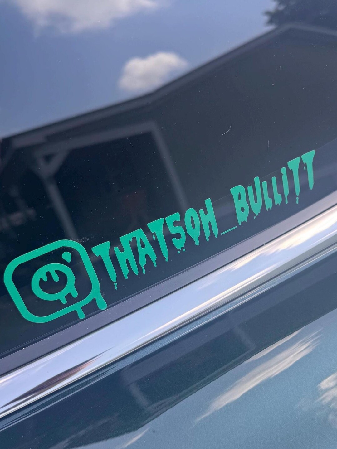 Custom Instagram Handle Decal: Weather-resistant Vinyl - Etsy