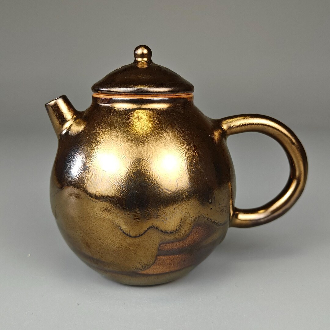 Handmade Bronze Glazed Teapot: Yixing Style Gongfu Tea Ceremony (150ml ...