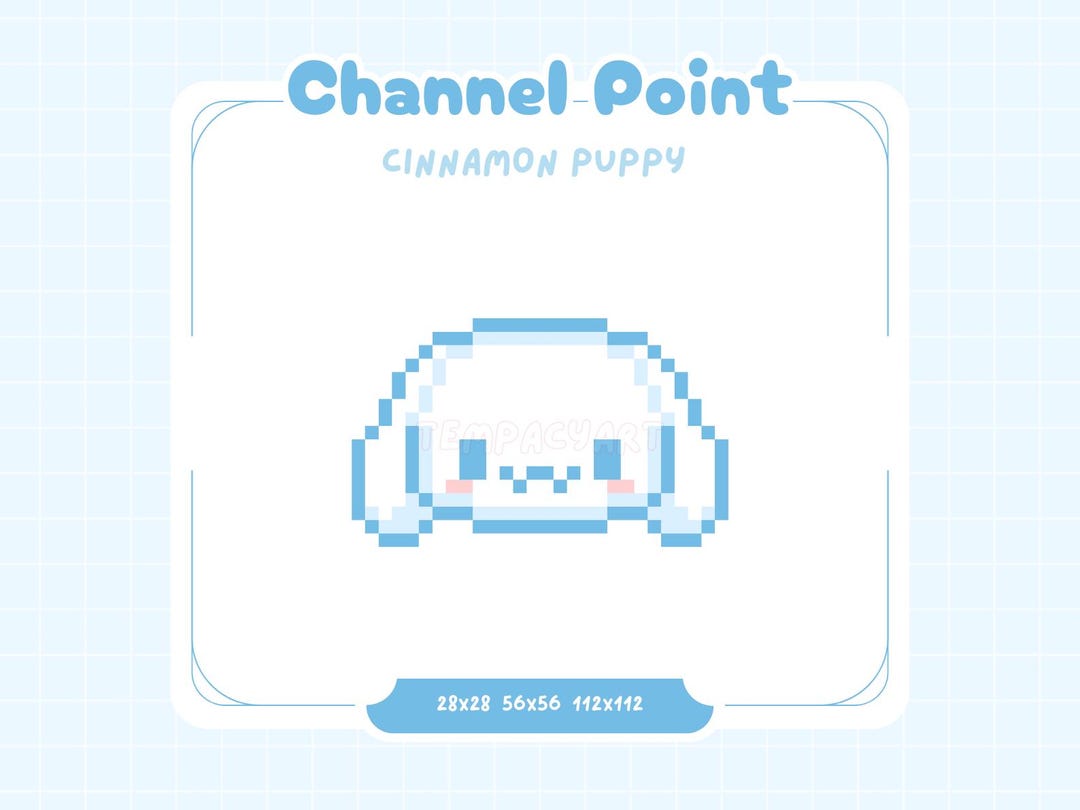 Pixel Cinnamon Puppy Channel Point | Twitch Discord Youtube | Gaming ...