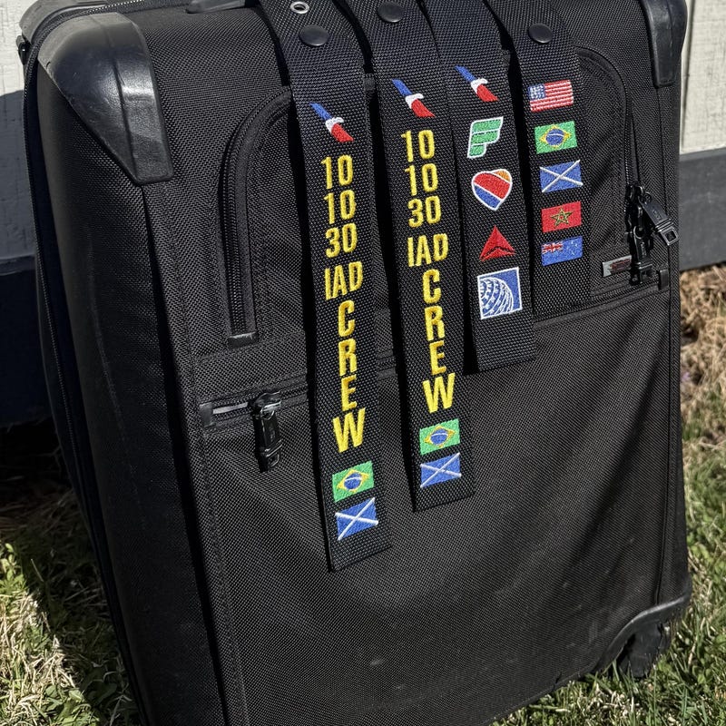 Pilot Luggage Tag Leather - Etsy