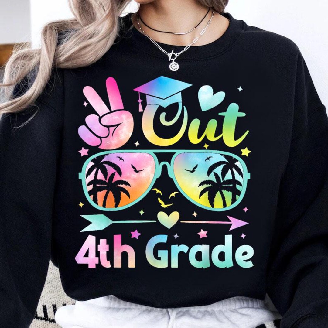 Peace Out 4th Grade Png, Hello Summer Last Day of Fourth Grade Png - Etsy