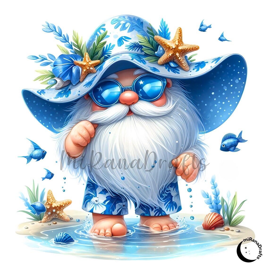 Summer Gnome Clipart, Swimming Gnome, Beach Gnome, Gnome Jpeg, White ...