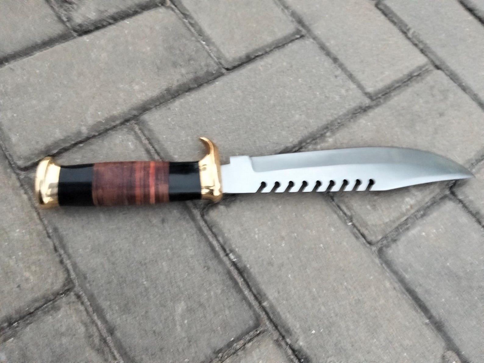 Handmade Outback Knife With Leather Sheath, Rustic Display Piece - Etsy