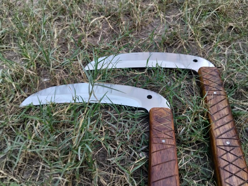 Handmade Kama Knife – Traditional Harvest Tool, Rustic Garden Implement ...