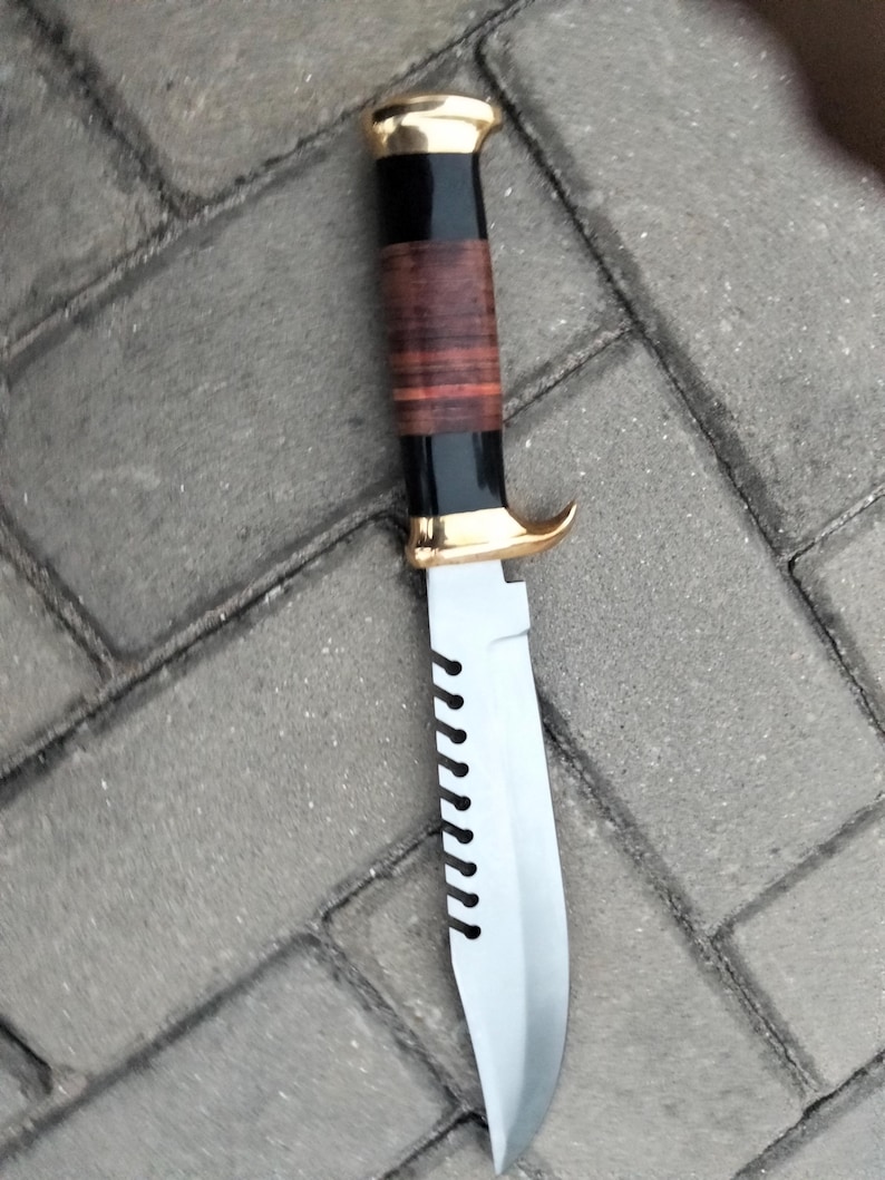 Handmade Outback Knife With Leather Sheath, Rustic Display Piece - Etsy