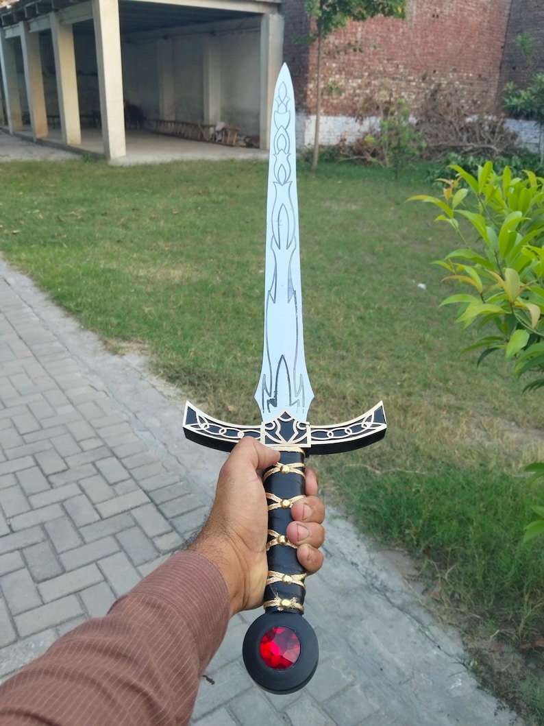 Handmade Goldryn Fantasy Sword, Medieval Gamer Decor, Display Prop - Etsy