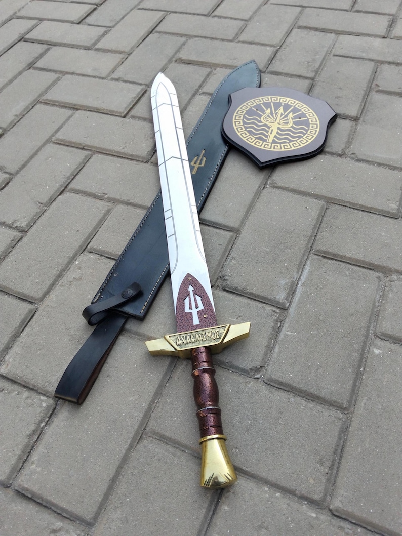 Handmade Percy Jackson Riptide Sword Replica – Celestial Bronze, Wall ...