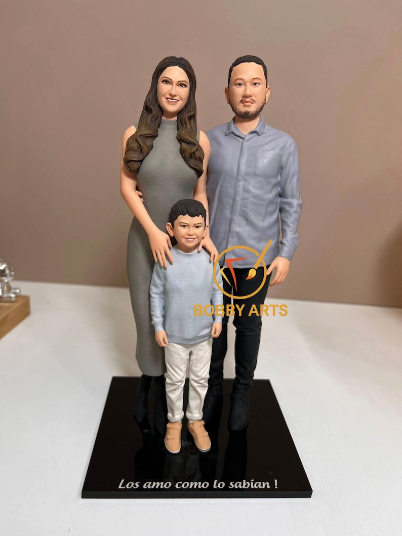 Custom 3D Figurine From Photo, Personalized Sculpture,christmas Gifts ...