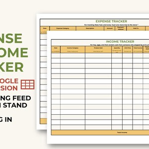 Digital Farm Income & Expense Tracker | Excel + Google Sheets ...