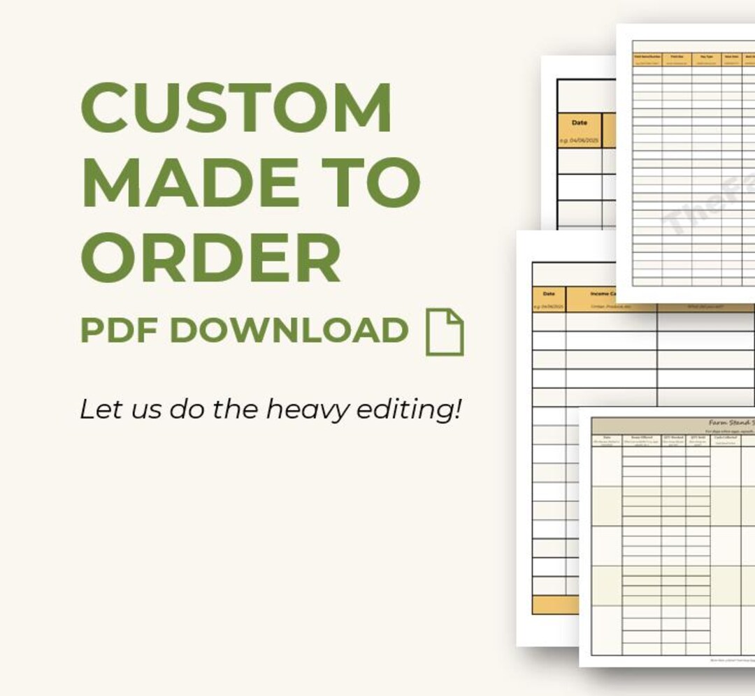 Made-to-order PDF – Custom Edit to a Farm Dad Files Printable - Etsy
