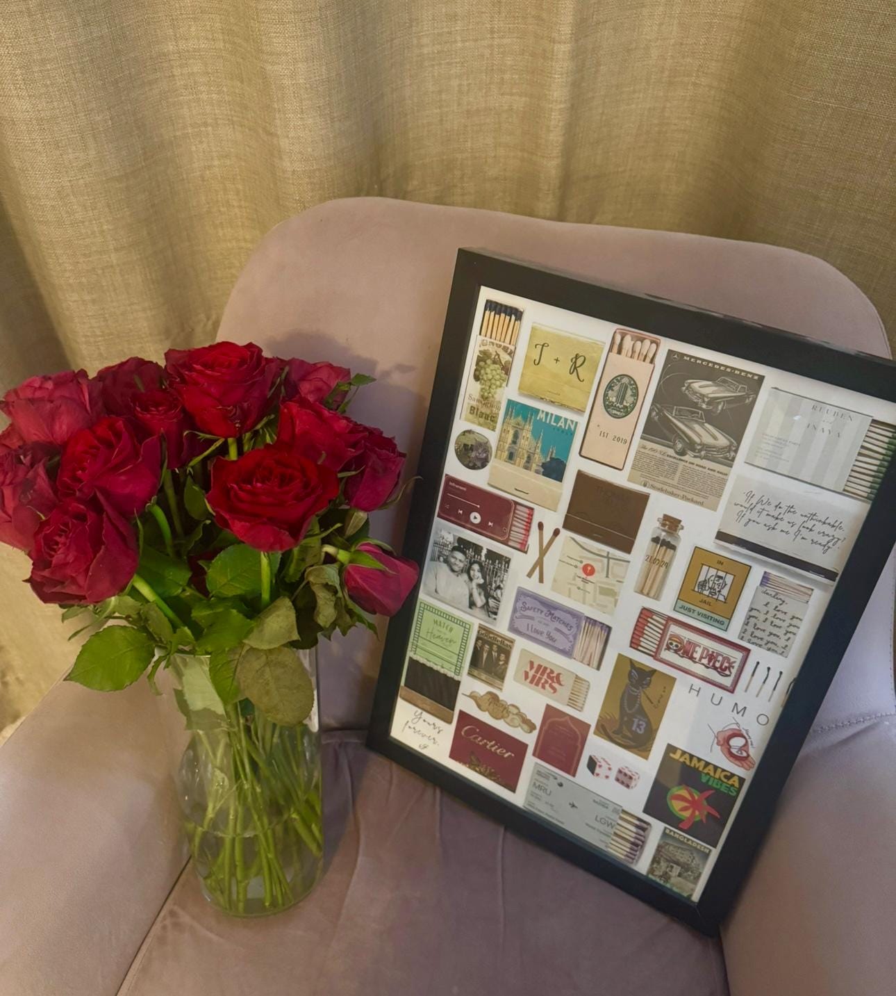 Matchbox Poster/collage - Sentimental Gift for Partner - Etsy