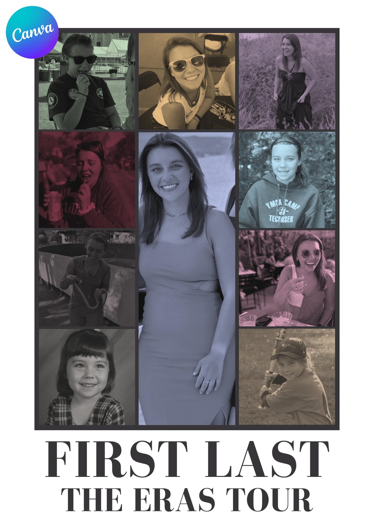 Editable Taylor Swift Eras Poster | Canva Template - Etsy