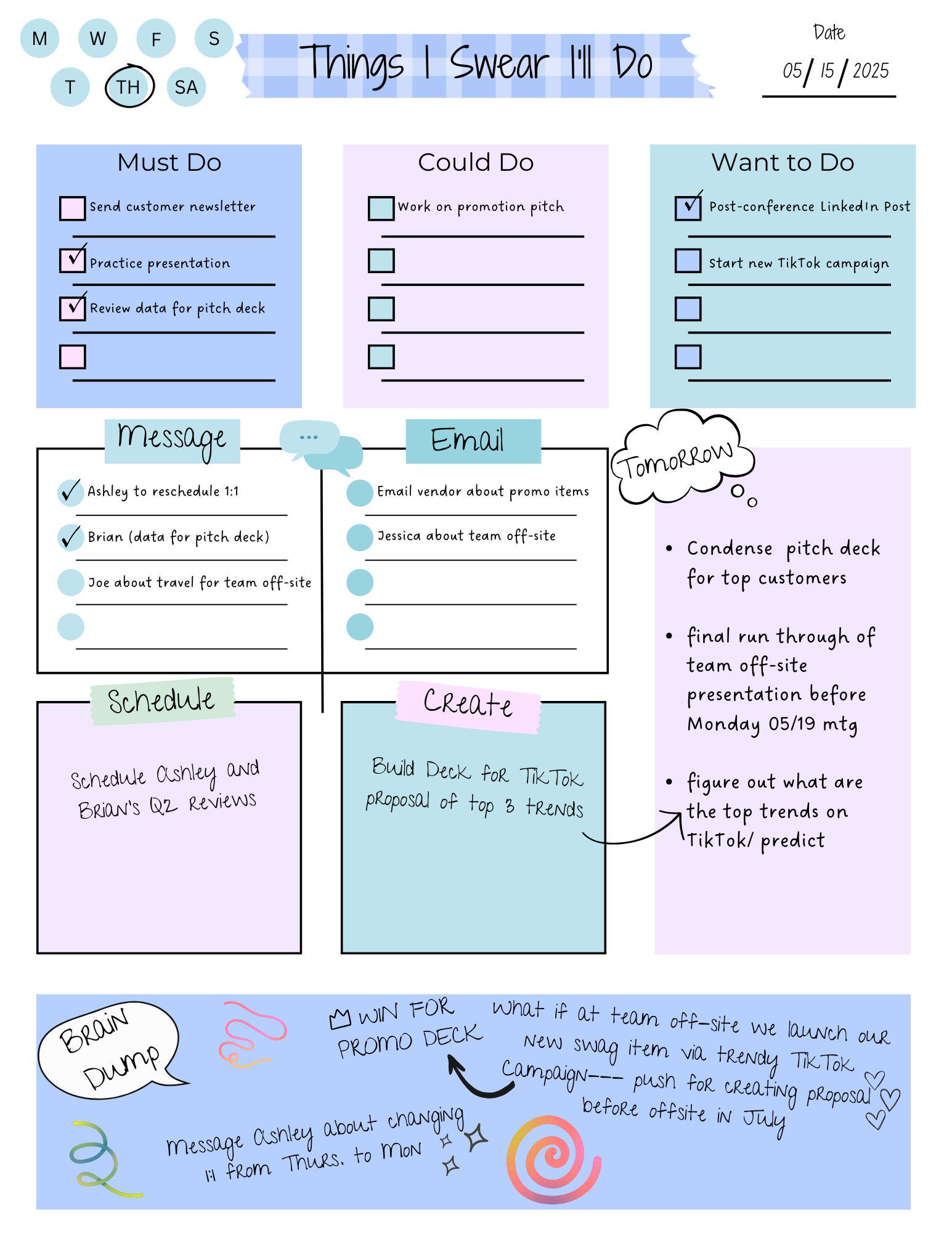 ADHD Boss To-do List | Printable Planner - Etsy