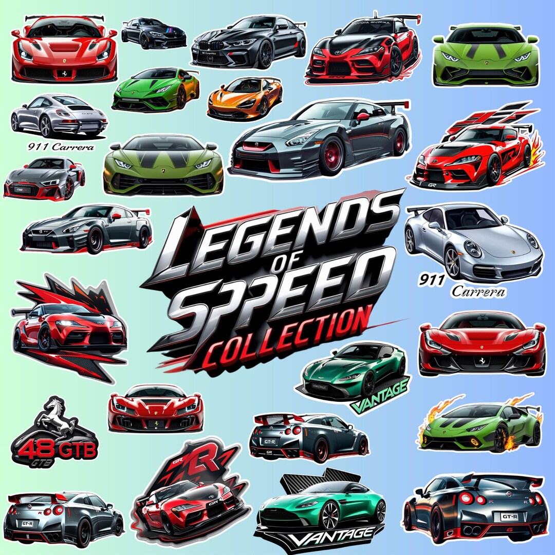 Cars Stickers , 182 Sticker Legends of Speed Car Stickers | JDM ...