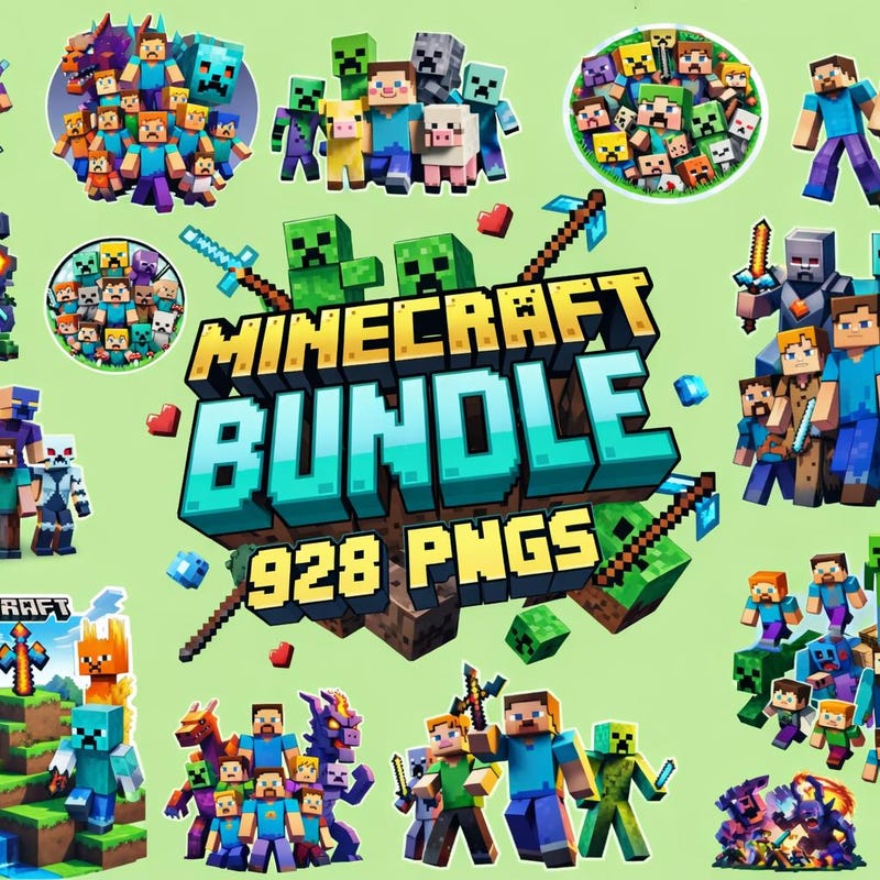 Mincraft Stickers - Etsy
