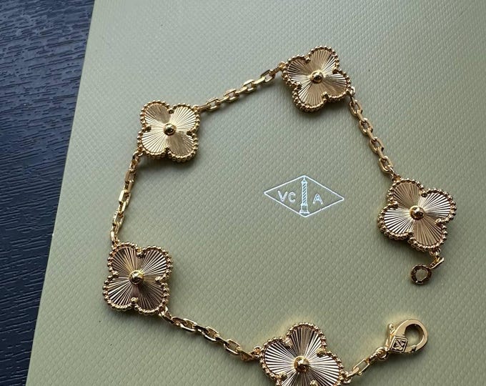 Vintage Van Cleef Gold Bracelet 18k - Etsy