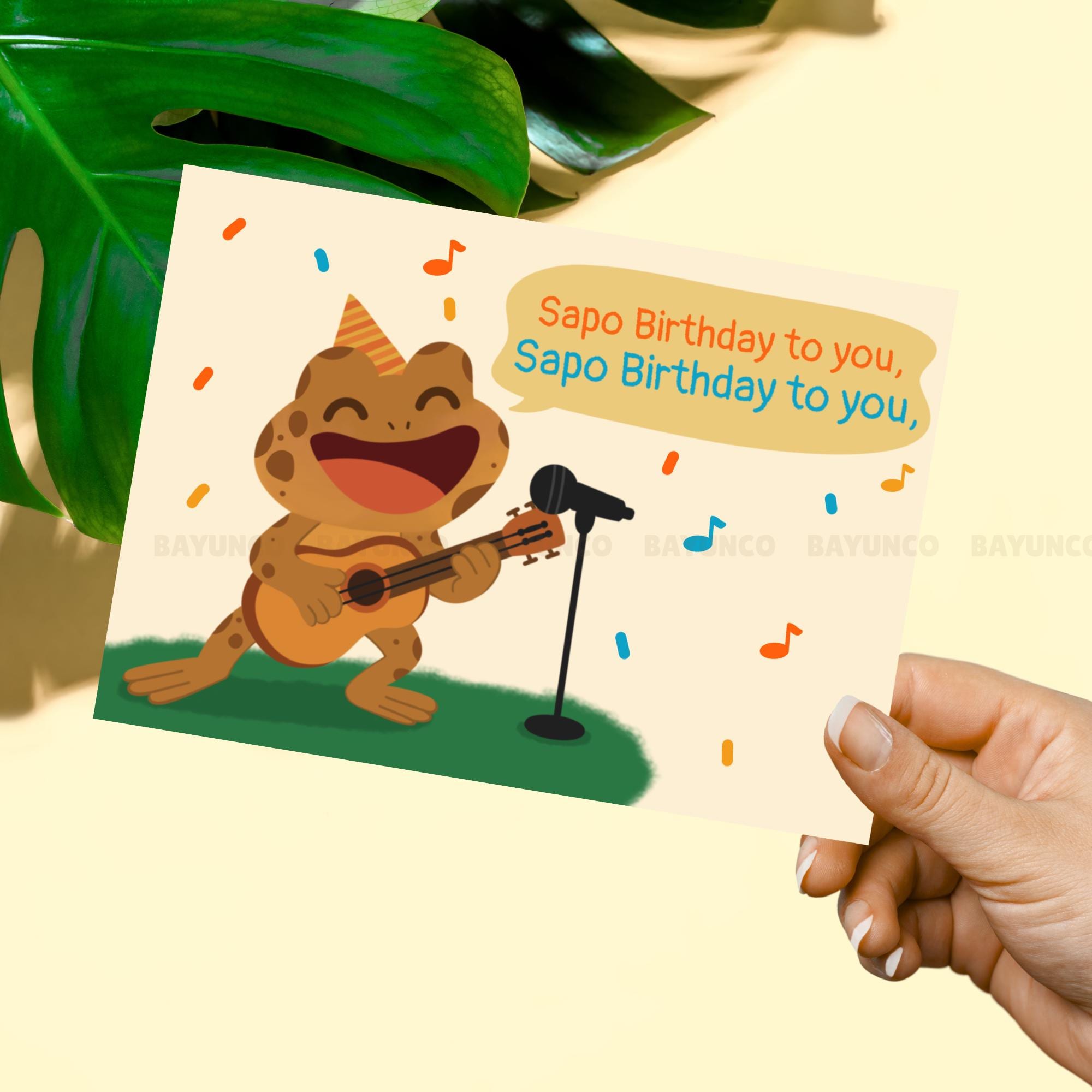 Funny Spanglish Frog Birthday Card – Sapo Birthday Printable | Cute ...