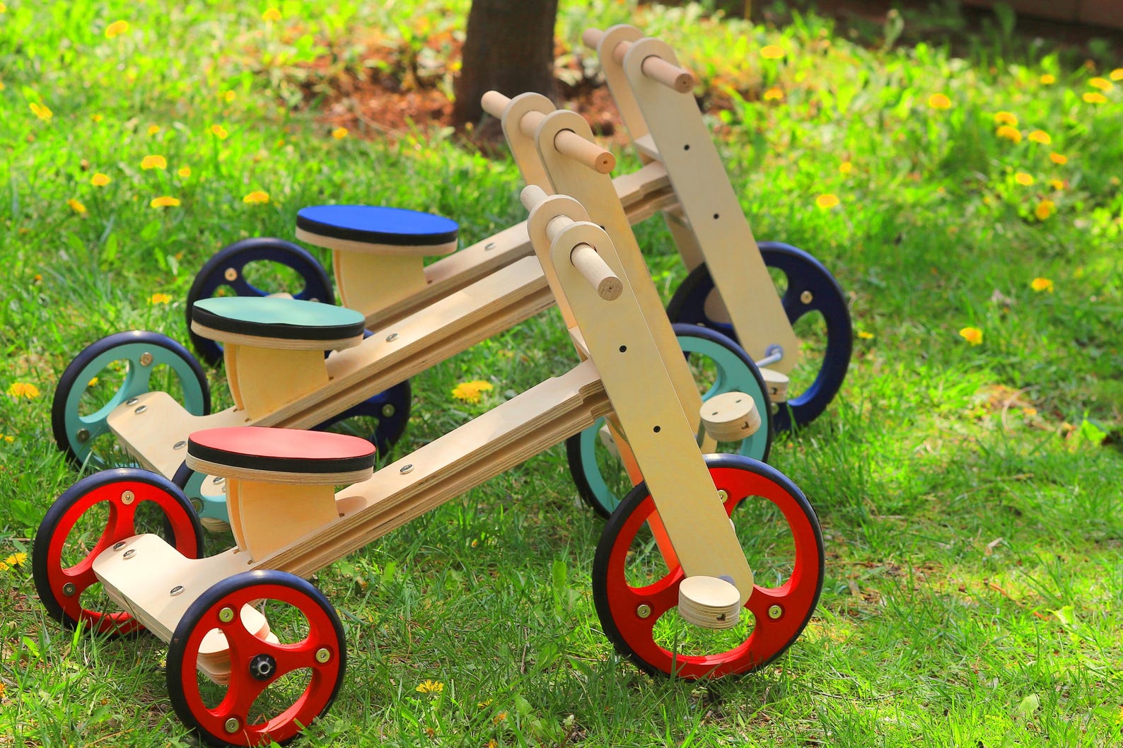 Handmade Wooden Balance Bike for Toddlers | Montessori Toy ...