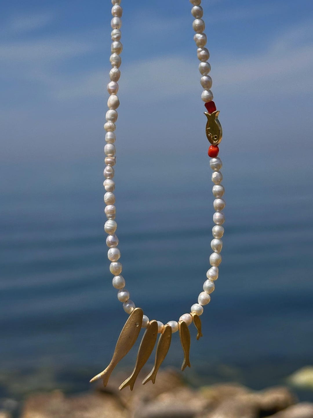 Thalassa Minor Necklace – Multi Fish Pearl Jewelry – Astypalaia ...