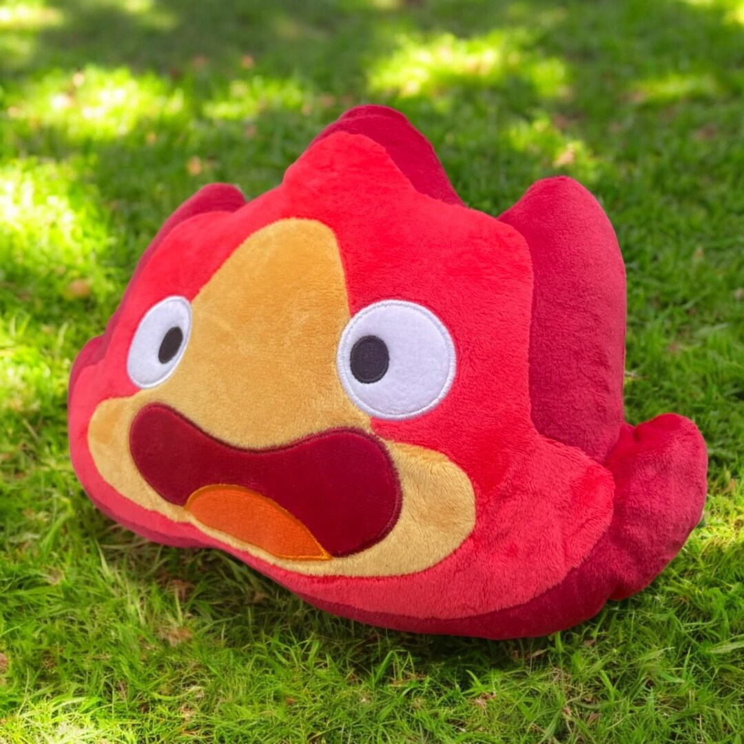 Calcifer Plush - Fire Demon Plush - 30cm Soft Pillow - Howl’s Moving ...