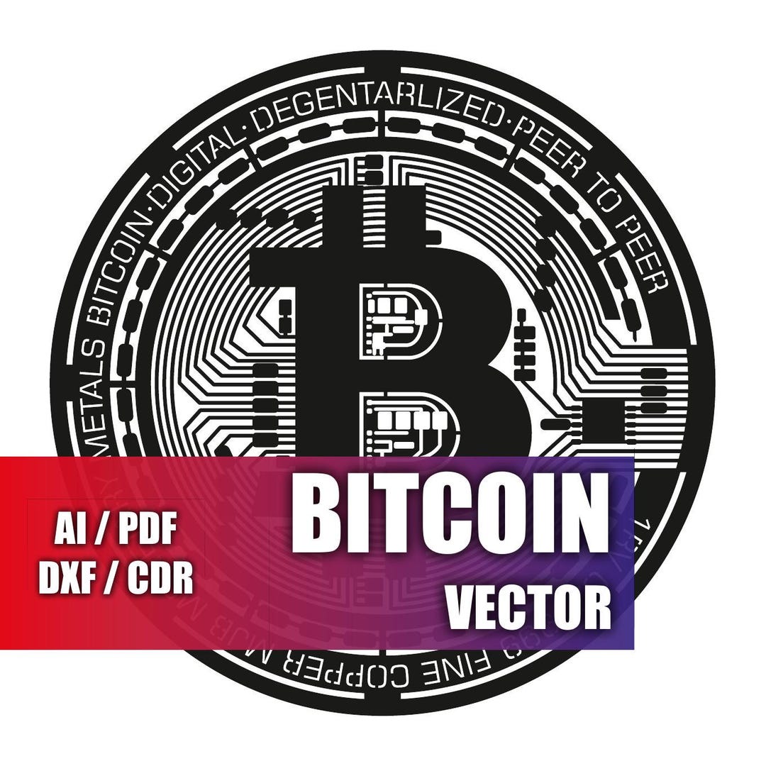 Bitcoin Logo Vector File | Ai, Pdf, Dxf, Cdr | Crypto Logo Download for ...