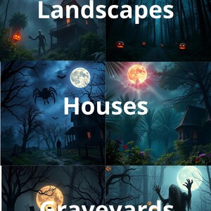 100 Spooky Halloween PNG Images | 640x640 Digital Download | Ghosts ...