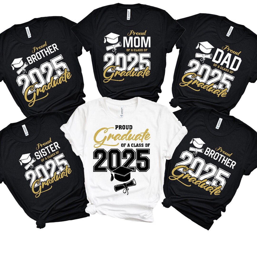 Custom Graduation Family Shirts, Graduation Shirt, Personalized Graduate Shirt, Proud Mom of the ...