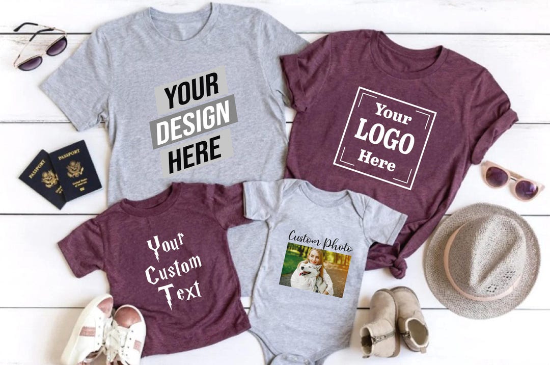 Custom Text Shirt, Custom Logo Design Shirt, Custom Photo Shirt ...