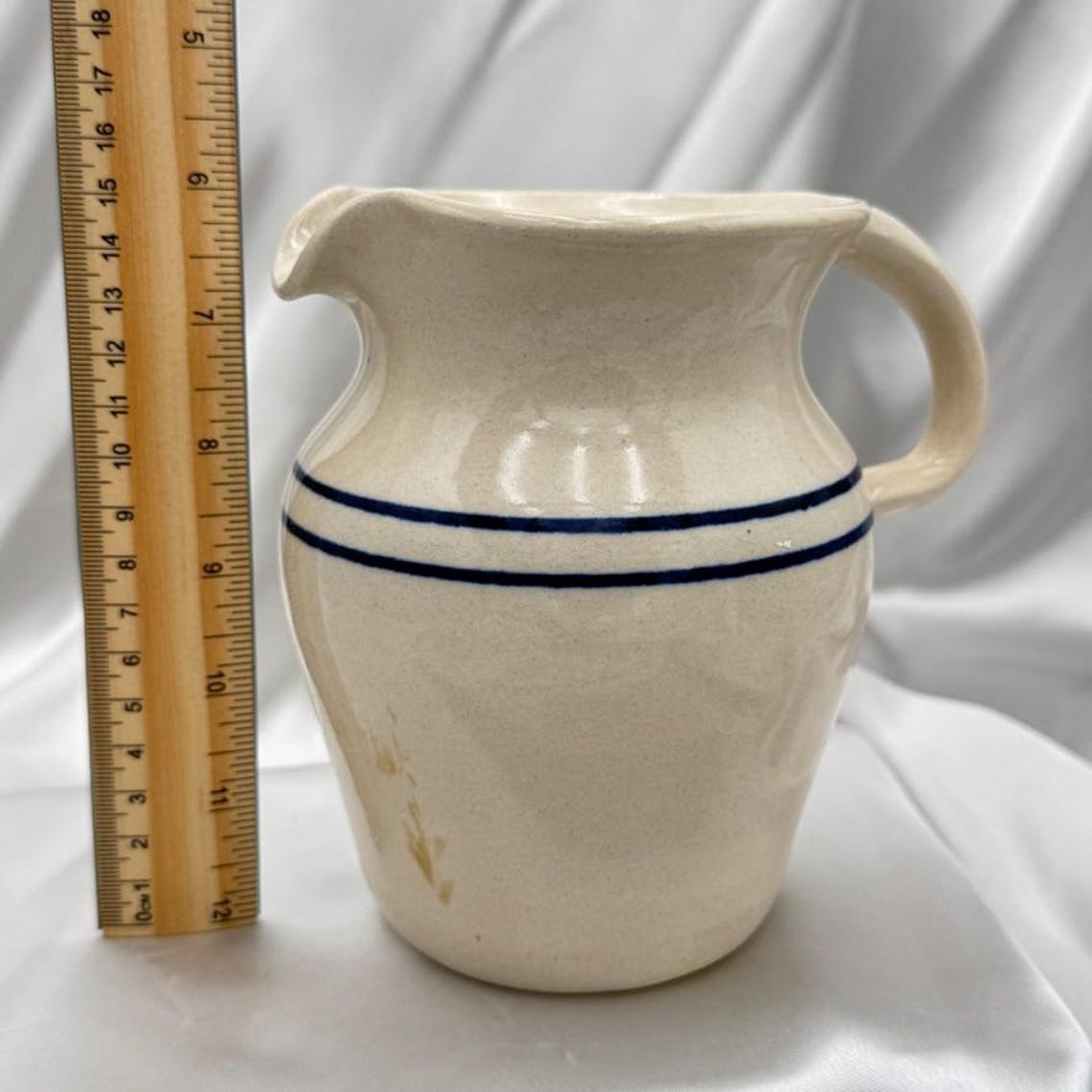 Vintage Casey Pottery Stoneware Pitcher, Hand Turned Rustic Jug ...