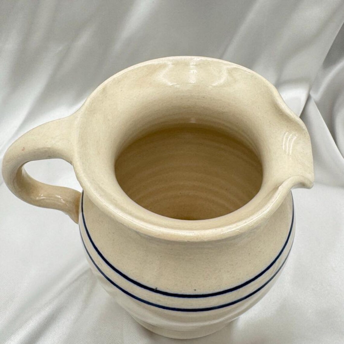Vintage Casey Pottery Stoneware Pitcher, Hand Turned Rustic Jug ...