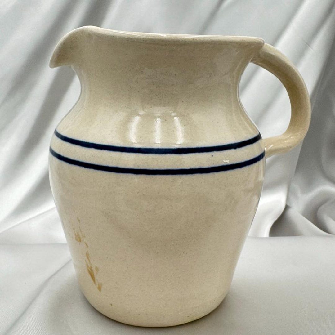 Vintage Casey Pottery Stoneware Pitcher, Hand Turned Rustic Jug ...